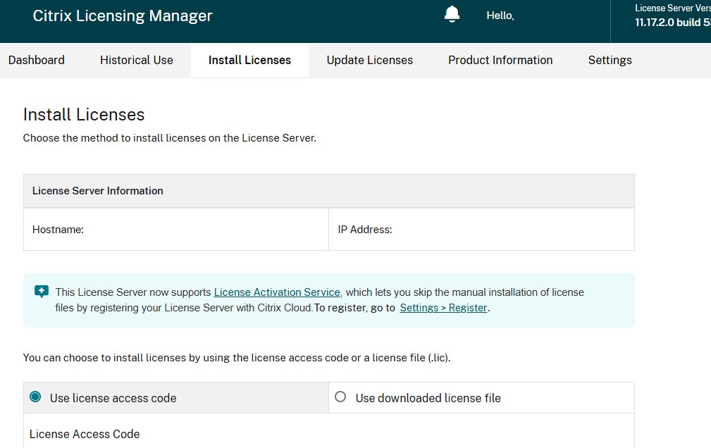 Como instalar Citrix License Server y registrar en LAS